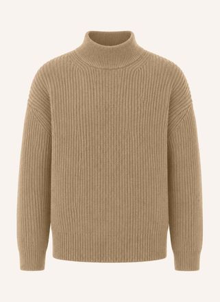 Kiefermann Kiefermann Kiefermann Rippstrickpullover Aus Merinowolle Mit Mock Neck Emilian braun