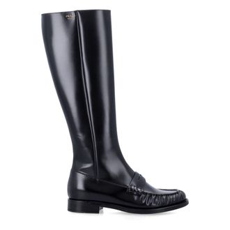 Prada Penny Hohe Stiefel - - Shoes - Damen - Schwarzk - 38 EU