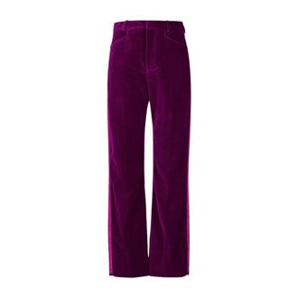 Tom Ford Lila Samt Tuxedo Hose - - Trousers - Damen - Lila - 3XS