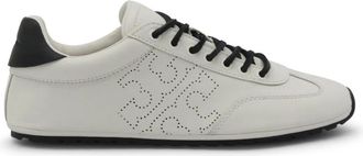 Tory Burch Tory Burch Low-Top Sneaker - White Leather Sneakers - Gr. 8_5 - in Wei&szlig; - f&uuml;r Damen