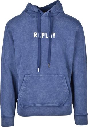 Replay Homme, Sweatshirts et sweats &agrave; capuche, Bleu, Taille: S SweaT-shirt &agrave; capuche