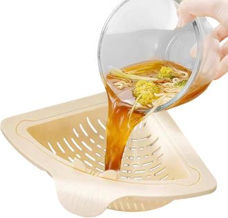 Generic Abflusskorb f&uuml;r die Sp&uuml;le, magnetisch, Anti-Bouchon-Halter, dreieckiger Korb, f&uuml;r Lebensmittel, Sp&uuml;le, zum Zerkleinern, Nudeln, Waschen zu Hause, Schl