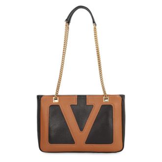 Valentino Superstar Piccola Leder Tote Tasche - - Bags - Damen - Schwarzk - ONE SIZE