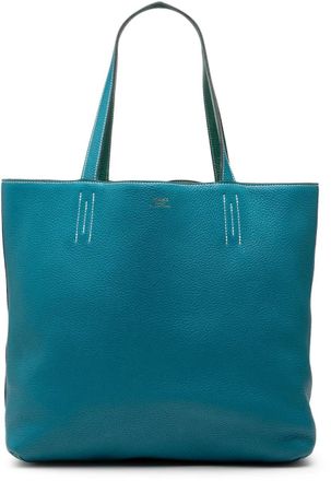 Herm&egrave;s Shopper - Clemence Double Sens 45 - Gr. unisize - in Blau - f&uuml;r Damen