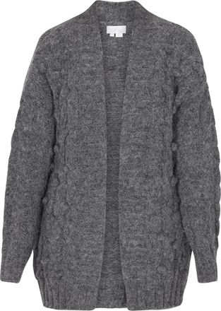 Usha Strickjacke Damen Anthrazit-Melange
