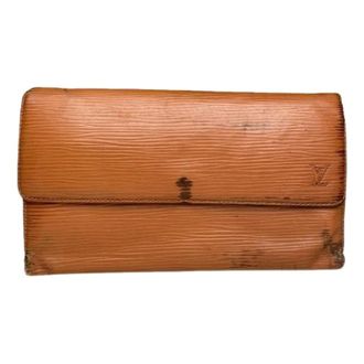 Louis Vuitton Portefeuille en cuir doccasion - Femme - Pre-owned - Brun - Taille: ONE Size