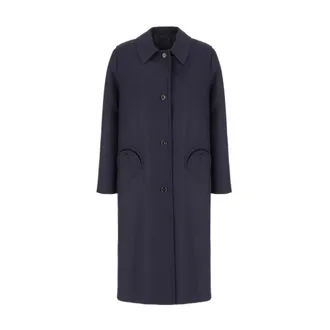 Blaz&eacute; Milano Femme, Manteaux, Bleu, Taille: 36 FR Single-Breasted Manteaux