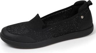 Isotoner Ballerines Femme Slip on, Souple et léger, 37 EU, Noir Lurex