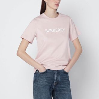 Burberry Hellrosa T-Shirt aus Baumwolle
