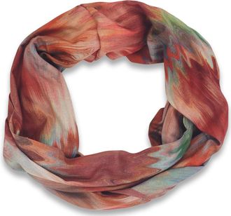 styleBREAKER Schlauchschal Damen mit Aquarell Wellenmuster Watercolor Zigzag | Loop Tuch weich aus Viskose | leichter Rundschal Halstuch softes Material 90x40 cm, 