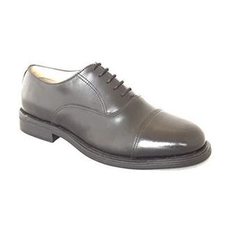 Grafters Chaussure en Cuir Oxford Cadet - Homme (46 FR) (Noir)