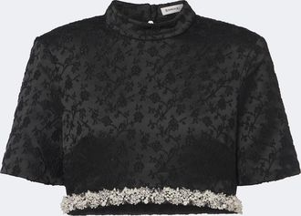 SIMKHAI Verziertes Cropped Top Jalen aus Jacquard