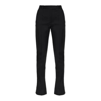 Alexander McQueen Wollfaltenhose - - Trousers - Damen - Schwarzk - M