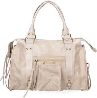 Gave Lux Sac &agrave; Main en Cuir pour Femme 41 x 28 x 13 cm Taupe