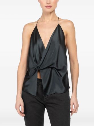 The Sei twisted cami top - Schwarz