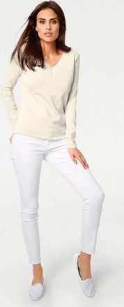 Heine Strickpullover V-Ausschnitt-Pullover