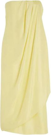 Gauge81 Gauge81, Femme, Robes, Jaune, Taille: 40 FR Onna Silk Dress