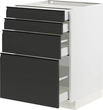 IKEA METOD / MAXIMERA Unterschr., 4 Fronten/4 Schubladen