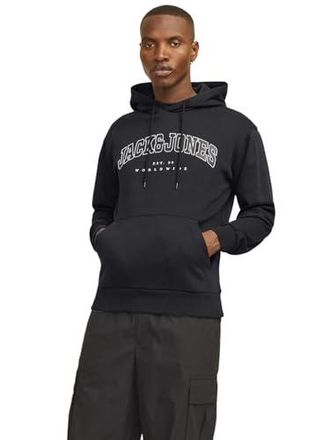 Jack & Jones Jjecaleb Varsity Sweat &agrave; Capuche Noos Sweatshirt, Noir, XL Homme