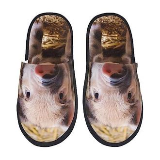 Generic Homme Femme Chaussons Maison Cochon Mignon Et Dr&ocirc;le Pantoufles De Spa Unique Pantoufles DHiver Chaude Chaussons De Spa Pour Spa Salon Chambre L