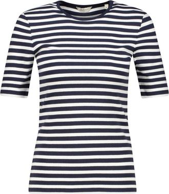 GANT Damen T-Shirt SLIM STRIPED RIBBED Slim Fit