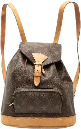 Louis Vuitton Pre-owned Montsouris PM - Femme - Pre-owned - Brun - Taille: ONE Size