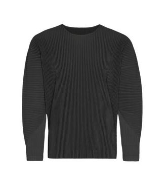 Issey Miyake Homme Black Plisse Top Size L