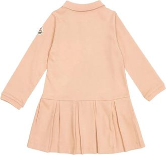 Moncler Logo Cotton-Elastane Dress - Pink