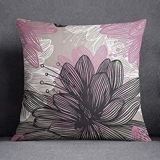 Bonamaison Le Jardin du Lin Kissenhüllen, Cotton, Mehrfarbig, 45x45