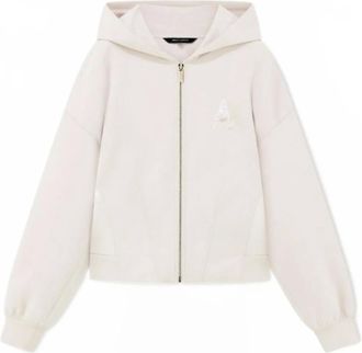 A|X Armani Exchange SweaT-shirt zipp&eacute; - Femme - Sweatshirts et sweats &agrave; capuche - Blanc - Taille: 38 FR