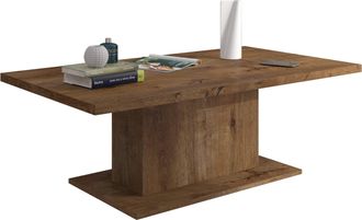 Mirjan24 Couchtisch Ulriko, 110x60x43 cm, Stylischer Rechteckiger Kaffeetisch, Sofatisch, Tee Tisch, Wohnzimmertisch, Beistelltisch (Eiche Lefkas)