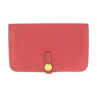 Herm&egrave;s Pre-owned Dogon GM Long Wallet Red - - Pre-owned - Damen - Rot - ONE SIZE