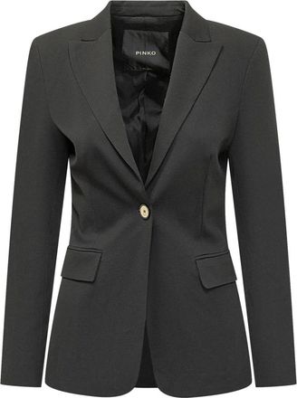 Pinko Pinko, Femme, Vestes, Noir, Taille: 44 FR Blazer Ajust&eacute;