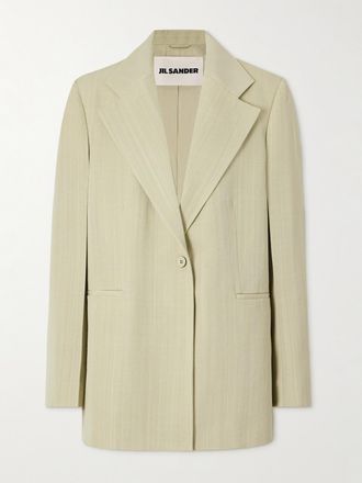 Jil Sander Blazer Aus Webstoff - Grün