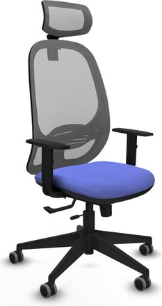 Piqueras y Crespo Stuhl aus Pc, zylindrisch, mit 1D-Armlehnen, h&ouml;henverstellbarer Lendenwirbelst&uuml;tze und h&ouml;henverstellbarem Kopfteil und Neigungsverstellung, ausgestatt