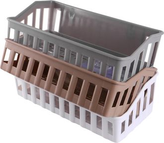 Valiclud 3stücke Teiliges Wandregal Set Beige Braun Langlebiges Kunststoff Badregal Mit Starker Saugkraft Selbstablaufend Einfache Montage Wandmontierte Aufbew