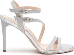 Nero Giardini E513181DE Sandales Femme en Matière Technique - Argent 35 EU