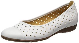 Gabor Shoes Femme Fashion Ballerines, Blanc (Weiss 21), 38.5 EU