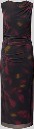 Zero Slim Fit Midikleid mit floralem Allover-Print