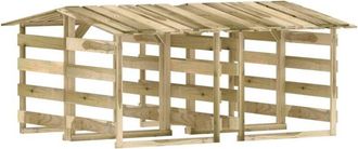 Les Tendances Pergolas avec toits 4 pcs 100x90x100 Bois de pin impr&eacute;gn&eacute;