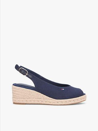 Tommy Hilfiger Espadrilles compens&eacute;es en chanvre
