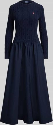 Polo Ralph Lauren Ausgestelltes Strickkleid aus Woll-Mix mit Kaschmir-Anteil