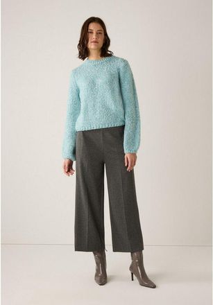 More & More Rundhalspullover kuschelig warmer Boucl&eacute;-Pullover