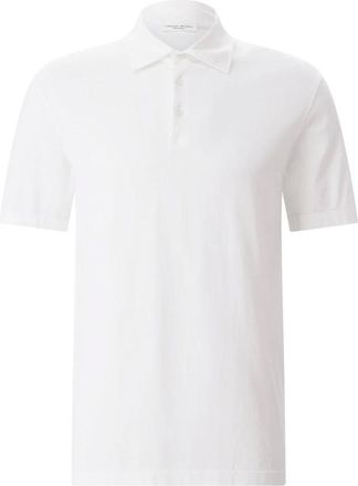 Roberto Collina Homme, Tops, Blanc, Taille: M Cotton Regular Polo