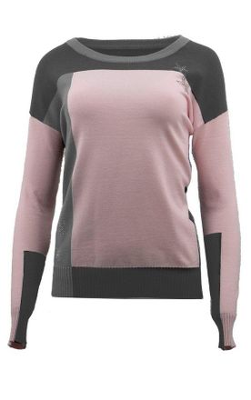 Passioni Strickpullover im Color Block-Design mit Strassdetails