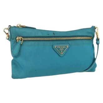 Prada Pre-owned Vintage Schultertasche - - Pre-owned - Damen - Blau - ONE SIZE