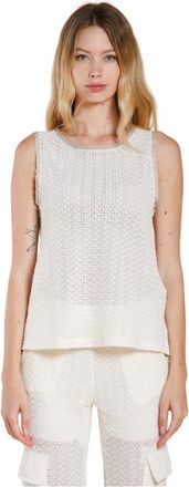 Mason's Femme, Tops, Beige, Taille: 40 FR Karina Sleeveless Shirt