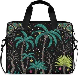 Alaza Sac pour ordinateur portable de 40,6 &agrave; 39,6 cm, motif croissant de lune, &eacute;toiles, soleil, sac pour ordinateur portable, sac &agrave; bandouli&egrave;re pour femme, 