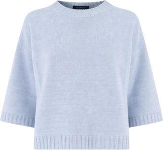 Fabiana Filippi Femme, Pulls, Bleu, Taille: 36 FR Pull &agrave; Manches Amples