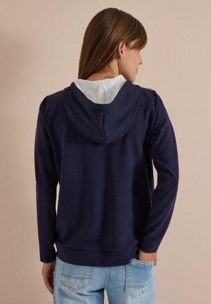 Cecil Cardigan mit Kapuze mit Tunnelzugband